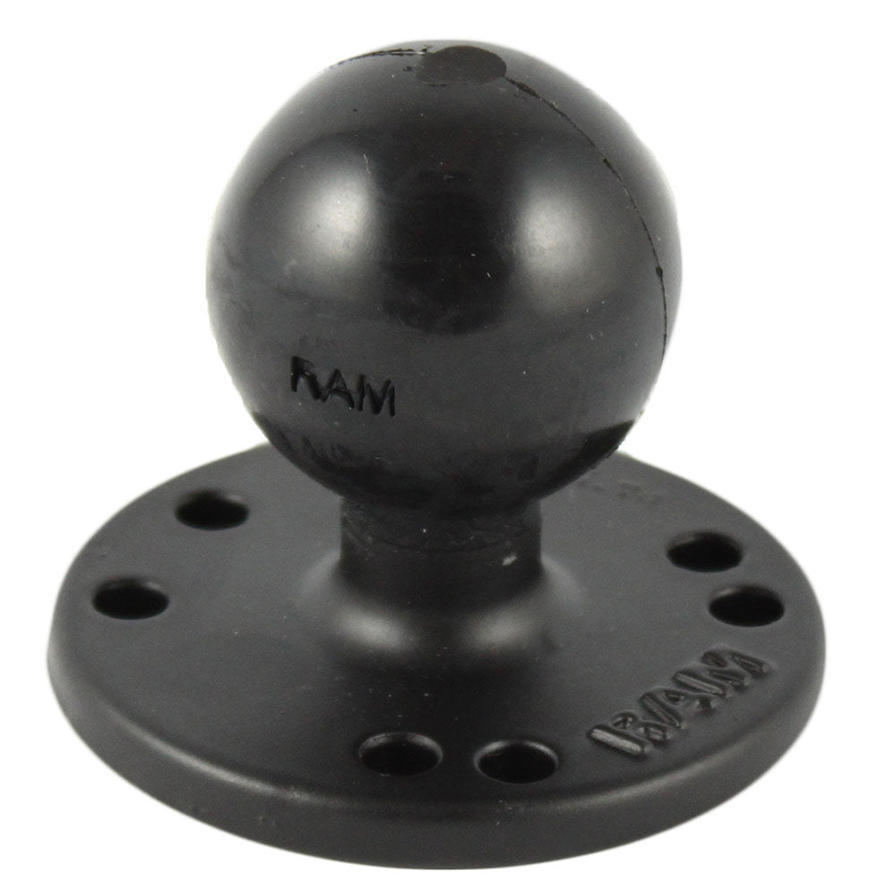 RAM Mount 2.5" Round Base w/0.31-18 Female Thread & 1.5" Ball - AMPs P ...