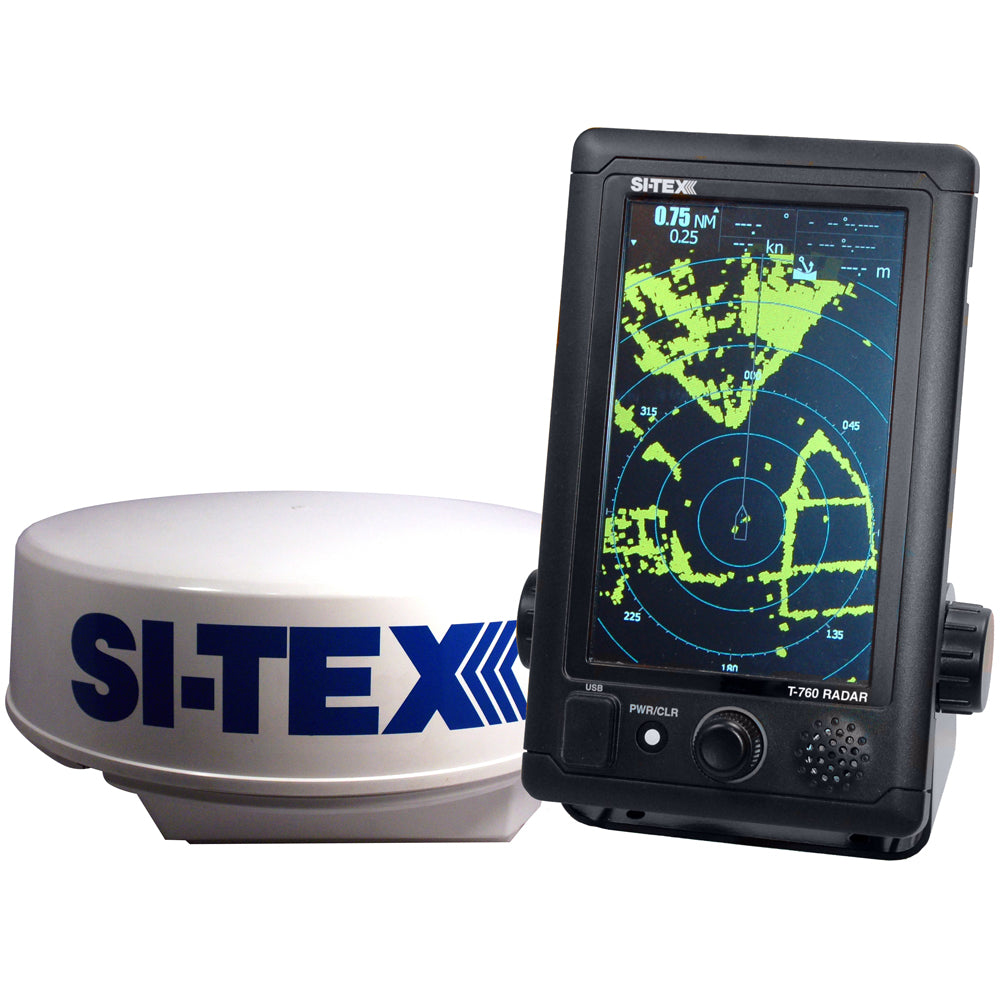 Radar compacto a color SI-TEX T-760 con domo de 4 kW y 18" y pantalla ...