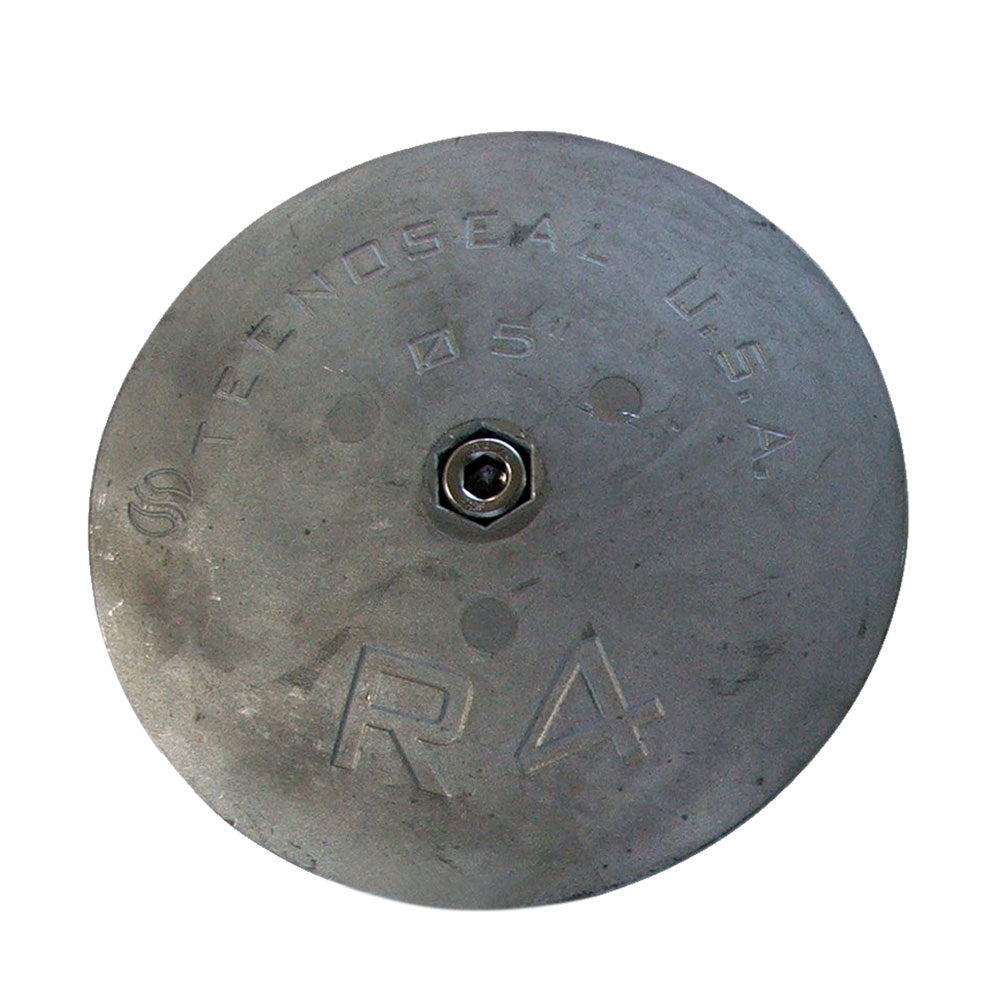 Tecnoseal R4 Rudder Anode - Zinc - 5" Diameter x 5/8" Thickness ...