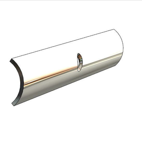 Taco Rub Rail Stainless Steel Hollow Half Oval - 3/4" X 12' — Freeport ...
