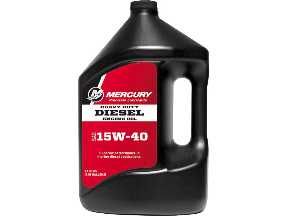 Mercury 858042K01 SAE 15W-40 Heavy Duty Diesel Engine Oil - 1 Gallon ...