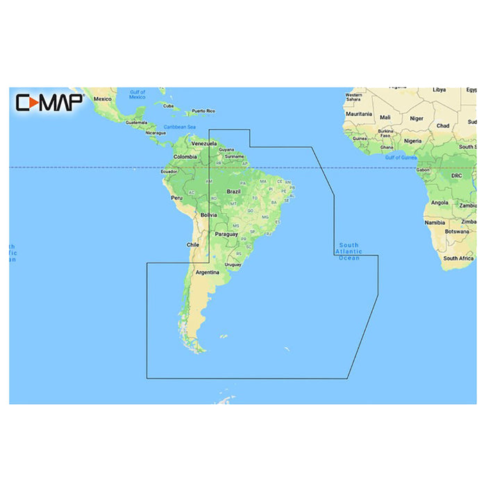 Carta C-MAP REVEAL™ - Sudamérica - Costa Este — Freeport Marine Supply