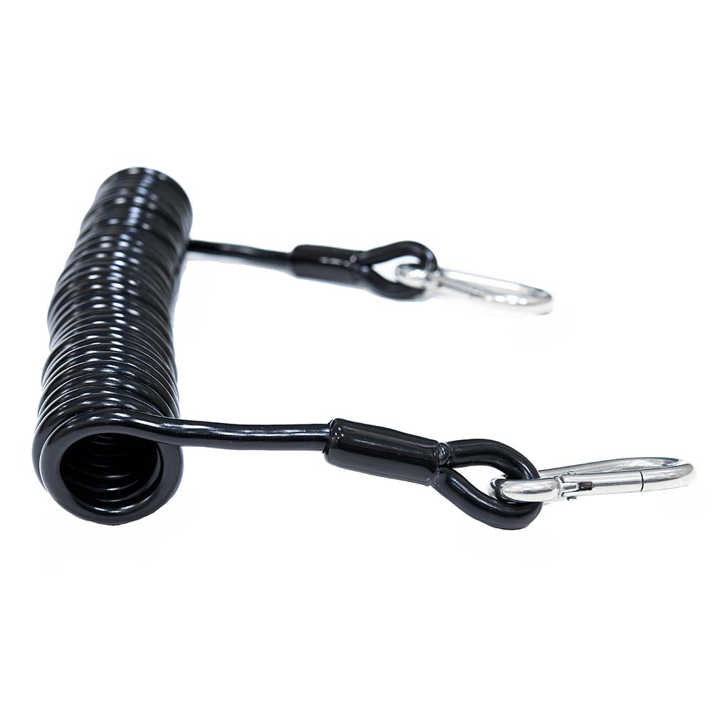 Tigress Heavy-Duty Coiled Safety Tether - 1200lbs — Freeport Marine Supply