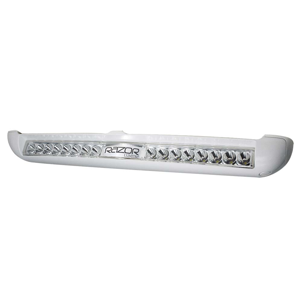 Lumitec Razor Light Bar - Spot - White Housing w/Inverted Logo Flush M ...