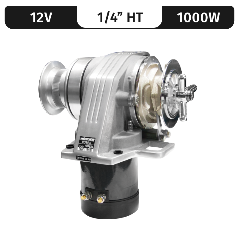 Lofrans Kobra, 12VDC, 1000W | 1/4" High Tens. Gypsy — Freeport Marine ...