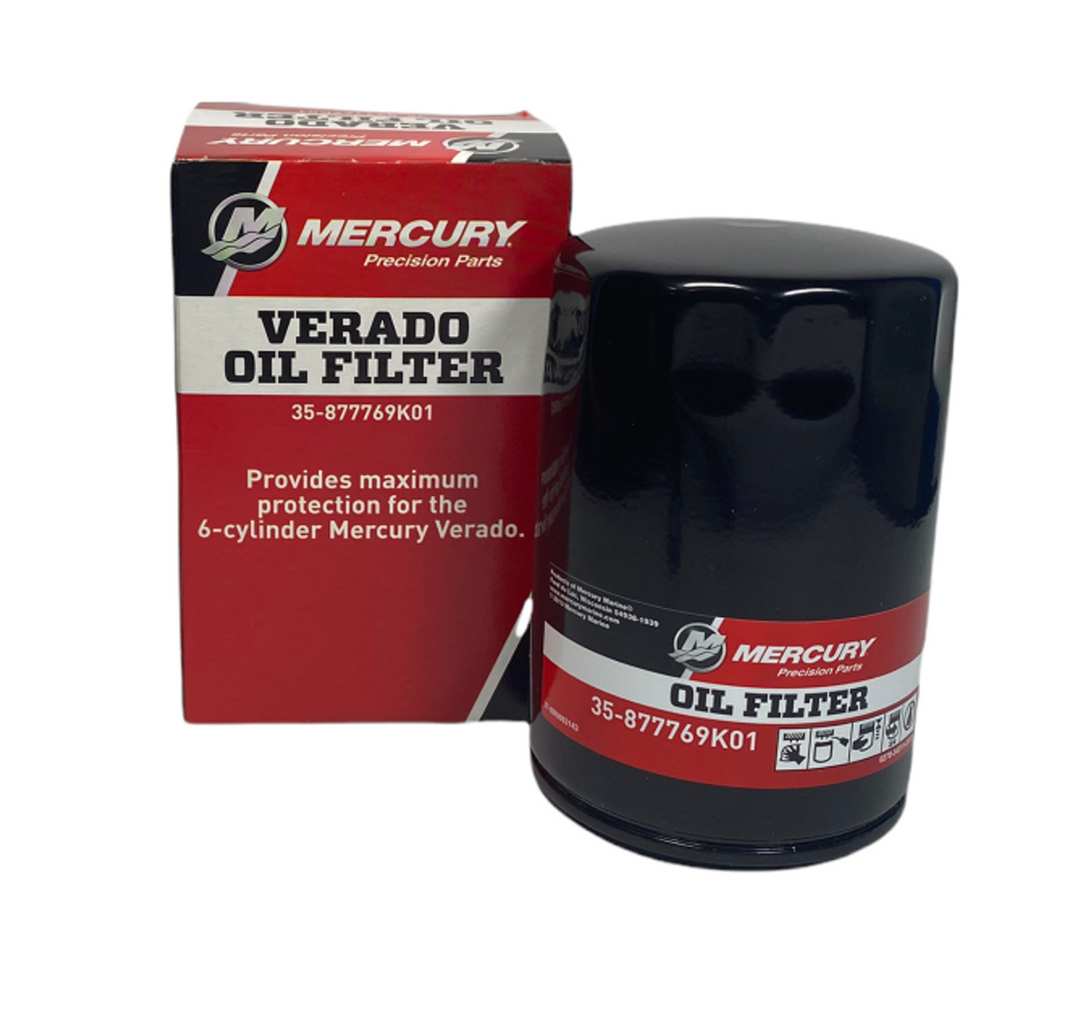 Mercury Verado Oil Filter 877769K01 for Mercury L6 200-350hp Verado an ...