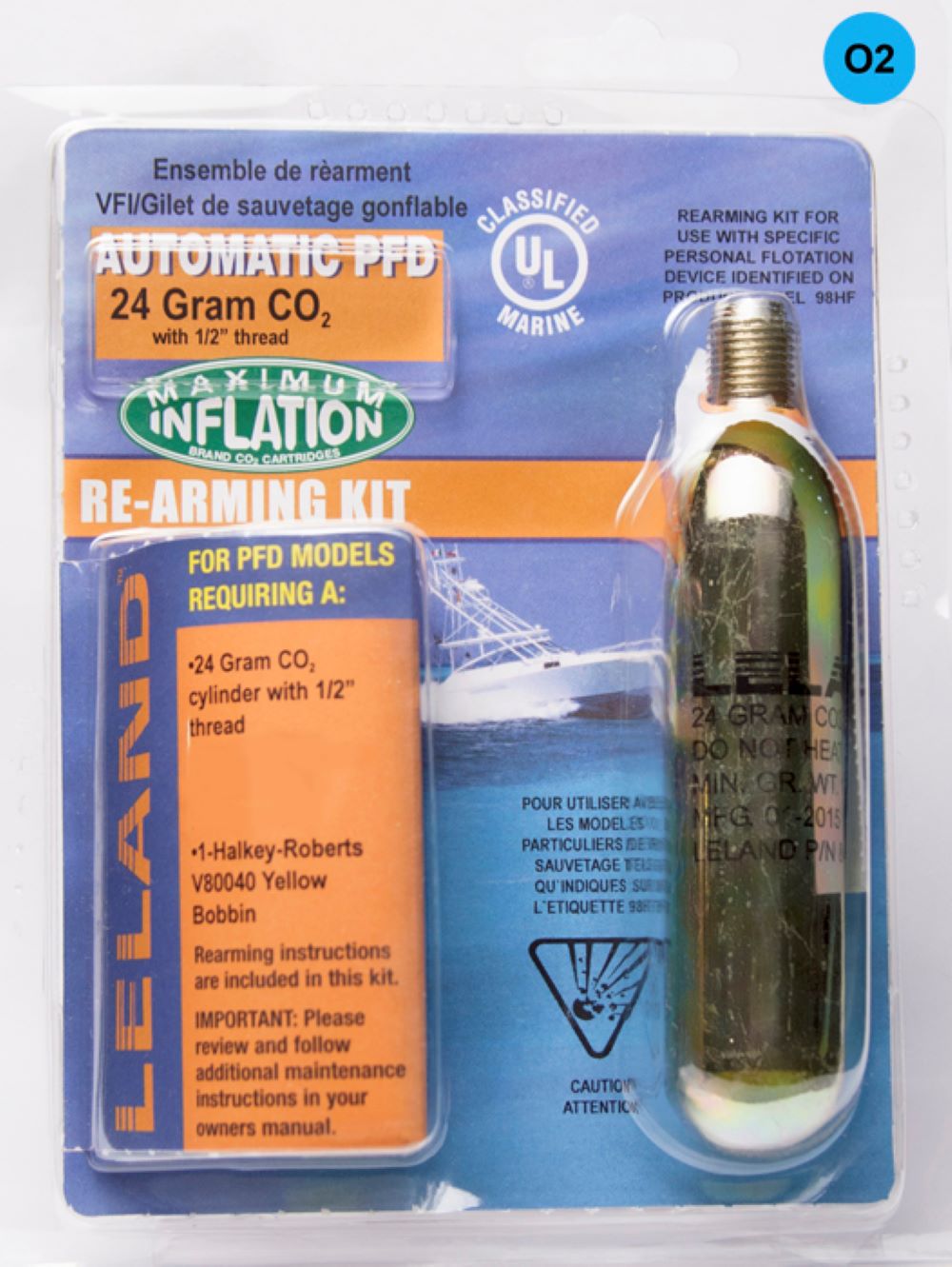 Leland 24-Gram Inflatable PFD Rearming Kit for V95000 Series - Auto ...