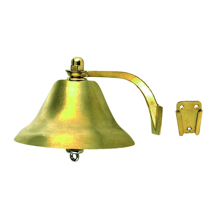 Perko 0159DP8PLB Fog Bell 8" Plain Brass — Freeport Marine Supply