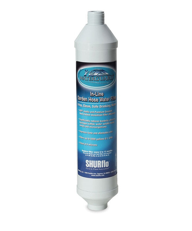 Shurflo Water Filter 11" In-Line M/F Garden Hose — Freeport Marine Supply