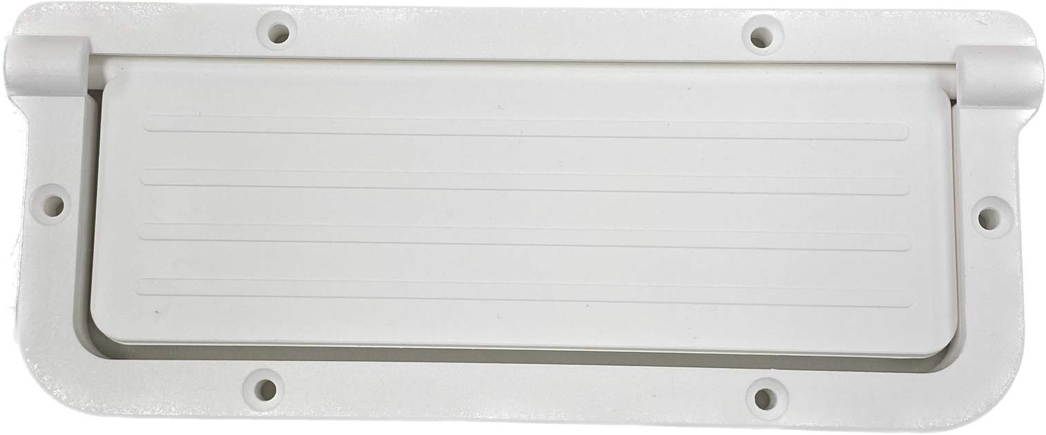 TH Marine Rectangular Scupper-White — Freeport Marine Supply